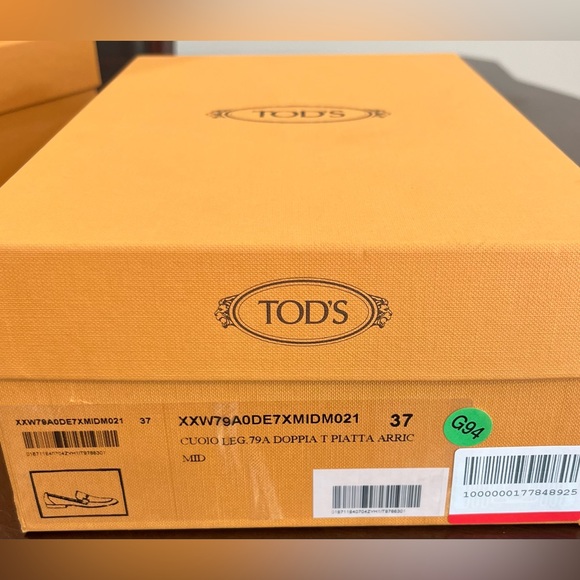 Tod's | Shoes | Tods Double T Leather Loafer New In Box | Poshmark